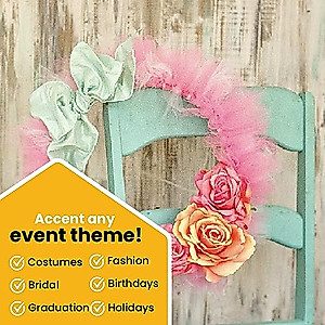 Expo International Decorative Matte Tulle Spool of 6 Inch X 25 Yards | Turquoise