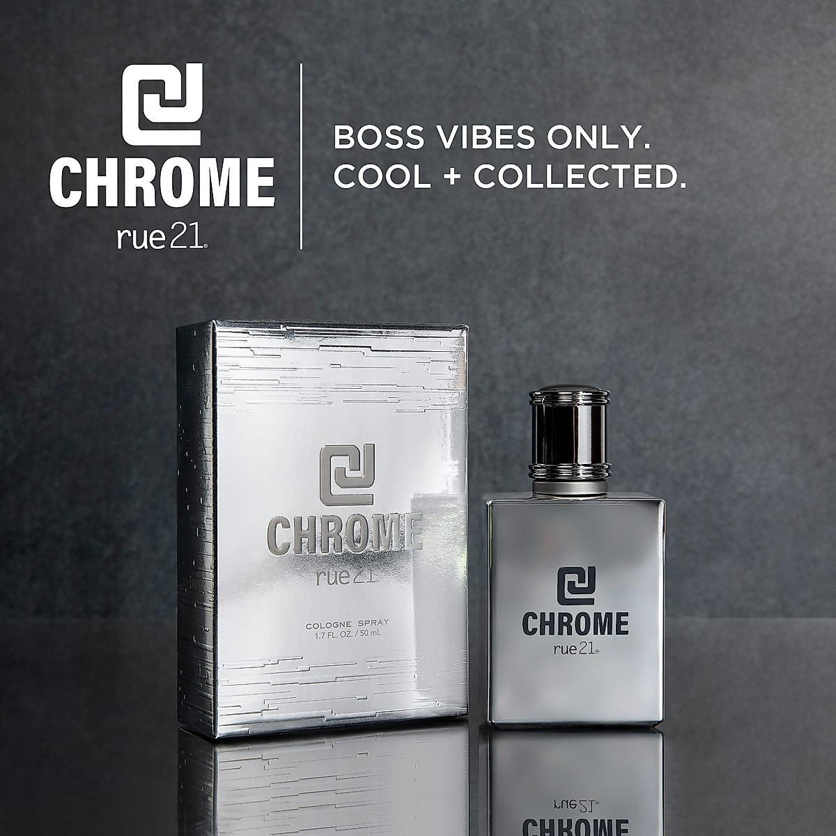 Rue 21 CJ Chrome Men's Cologne Spray - 1.7 fl oz (50 ml)