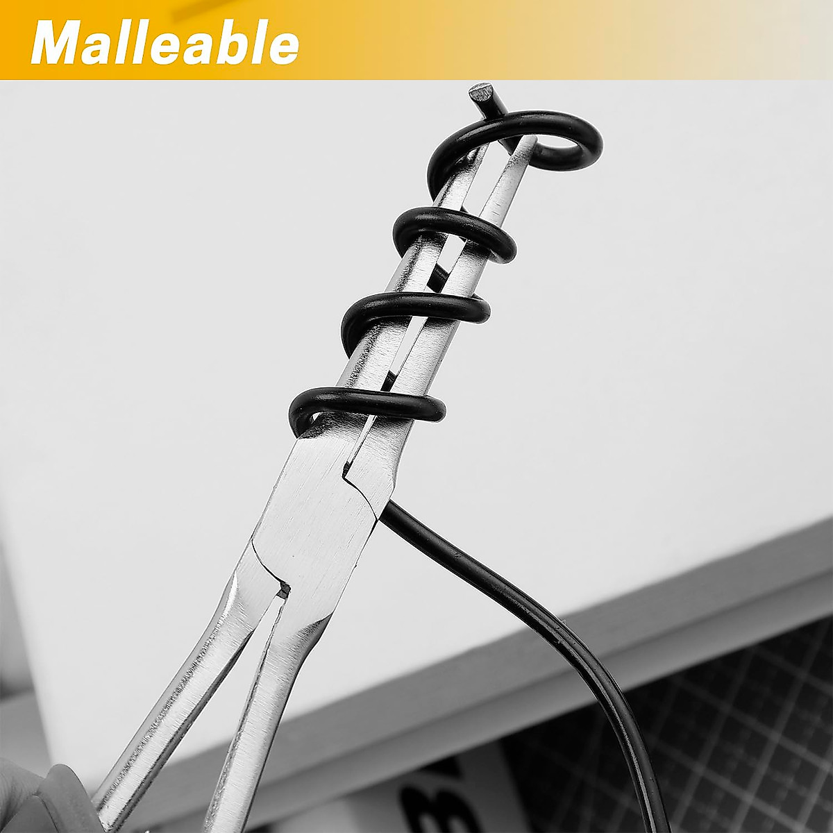 16.4 Feet Black Aluminum Craft Wire 3 mm Thickness Bendable Metal Craft Wire for DIY Crafts Making