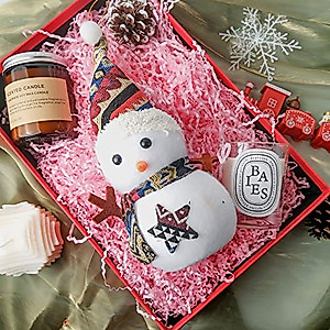 AIRGAME 1/2 LB Crinkle Cut Paper Shred Filler, Crinkled Shredded Paper for Gift Box, pink Crinkle Paper for Gift Wrapping