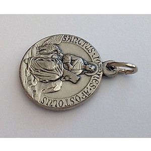 I G J Saint John the Apostle and Evangelist Silver Medal - The Patron Saints Medals