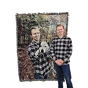 Pure Country Weavers Personalized Woven Photo Blanket - Not Printed - Custom Gift Picture Tapestry Throw - Made in The USA (72x54)