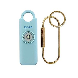 She’s Birdie–The Original Personal Safety Alarm for Women by Women–LOUD Siren, Strobe Light and Key Chain in a Variety of Colors (Aqua)