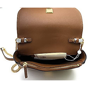 Tory Burch Emerson Top Handle Women's Saffiano Leather Crossbody Bag (Moose)