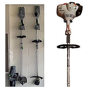 zoele Wall Mount Chainsaw Hanger, Chainsaw Holder Rack, Chainsaw Wall Hook, Garden Power Tool Hanger Garage Tool Storage Organizer Utility Hooks (2 Pcs L)
