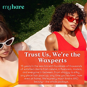 myHare Face It Waxing Kit At Home Wax Warmer Kit for Women, Eyebrows, Upper Lip, Ears & Nose, Professional-Grade Wax Beads and 8 Dynamic Applicators, Green