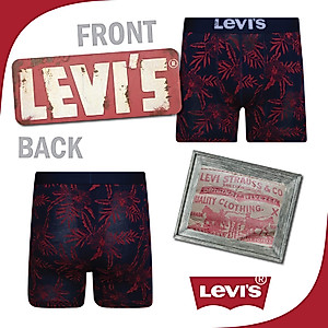 Levi's Mens Boxer Briefs Cotton Stretch Underwear For Men 4 Pack
