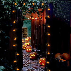 SUNSGNE 25 Pack C9 LED Outdoor Christmas Orange Light Bulbs, C9 Plastic Shatterproof LED Replacement Bulbs for Christmas Outdoor Patio String Lights, E17 Intermediate Base - 0.6 Watts