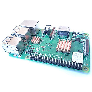 Easycargo Raspberry Pi 4 Heatsink Copper Kit + 3M 8810 Thermal Conductive Adhesive Tape, Raspberry Pi Copper Heatsink for Cooling Raspberry Pi 4 B, Raspberry Pi 3 B+ (Copper 4pcs)