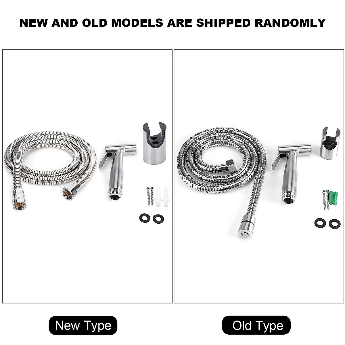 Handheld Bidet Toilet Sprayer, Stainless Steel Bathroom Bidet Sprayer Set, Baby Cloth Diaper Sprayer, Wall or Toilet Mount with G1 / 2 Thread