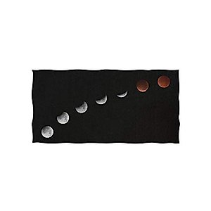 ALAZA Microfiber Gym Towel Moon, Fast Drying Sports Fitness Sweat Facial Washcloth 15 x 30 inch