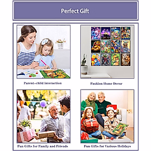 BOSWELL 5D Diamond Painting Kits for Adults - Set of 12 DIY Diamond Art Kits - Stunning Gem Paintings for Home Wall Decor & Gifts - Easy to Use & Relaxing Craft Activity