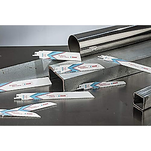 EZARC Reciprocating Saw Blade Bi-Metal Cobalt Sabre Saw Blades for Heavy Metal Cutting 6-Inch 14TPI R626PM+ (5-Pack)