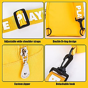 Cartoon Duck Crossbody Chest Backpack - Sturdy Durable Sling Bag Shoulder Bag Multipurpose Chest Bag Adjustable Shoulder Straps Easy Clean Suitable for Daily,Travel,School