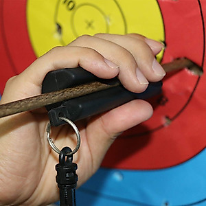 Huntingdoor Archery Arrow Puller Target Remover 3Pcs Rubber Gripper with Belt Quick Release Clip for Crossbow Bolts Arrows