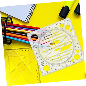 STOBOK 1pc Drawing Millions of Feet Drawing Ruler Architectural Templates Architect Scale Patchwork Ruler Interior Design Ruler Transparent Quilting Ruler Child Plastic Curve Limiter
