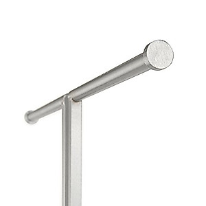Econoco Adjustable 4-Way Rack, Satin Chrome