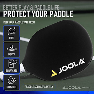 JOOLA Pickleball Paddle Cover for Wide Paddles - Neoprene Sleeve for JOOLA Radius & Extra Wide Pickleball Paddles - Fits Paddles Up to 8.25" - Pickleball Accessory and Gift