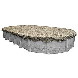 Robelle 531530-4 Desert Camo Winter Pool Cover for Oval Above Ground Swimming Pools, 15 x 30-ft. Oval Pool