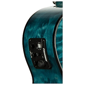 Lanikai, 4-String Ukulele, Sand,Blue,Chrome (QMBLCET)