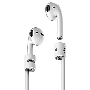 elago AirPods Strap [White] - [Compatible with Apple AirPods 1 & 2][Compact][Lightweight][Ideal Length] – for Apple AirPods 1 & 2