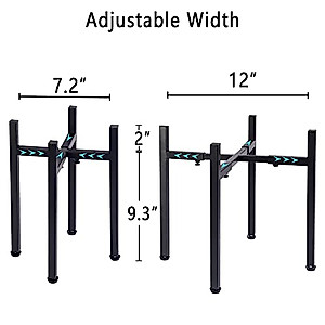 EGMEHOAD Water Filter Stand Adjustable Width 9" Tall 12" Wide, Big Water Filter System Stand, Countertop Water Dispenser Stand, Drink Dispenser Stand for Travel Water Filter System