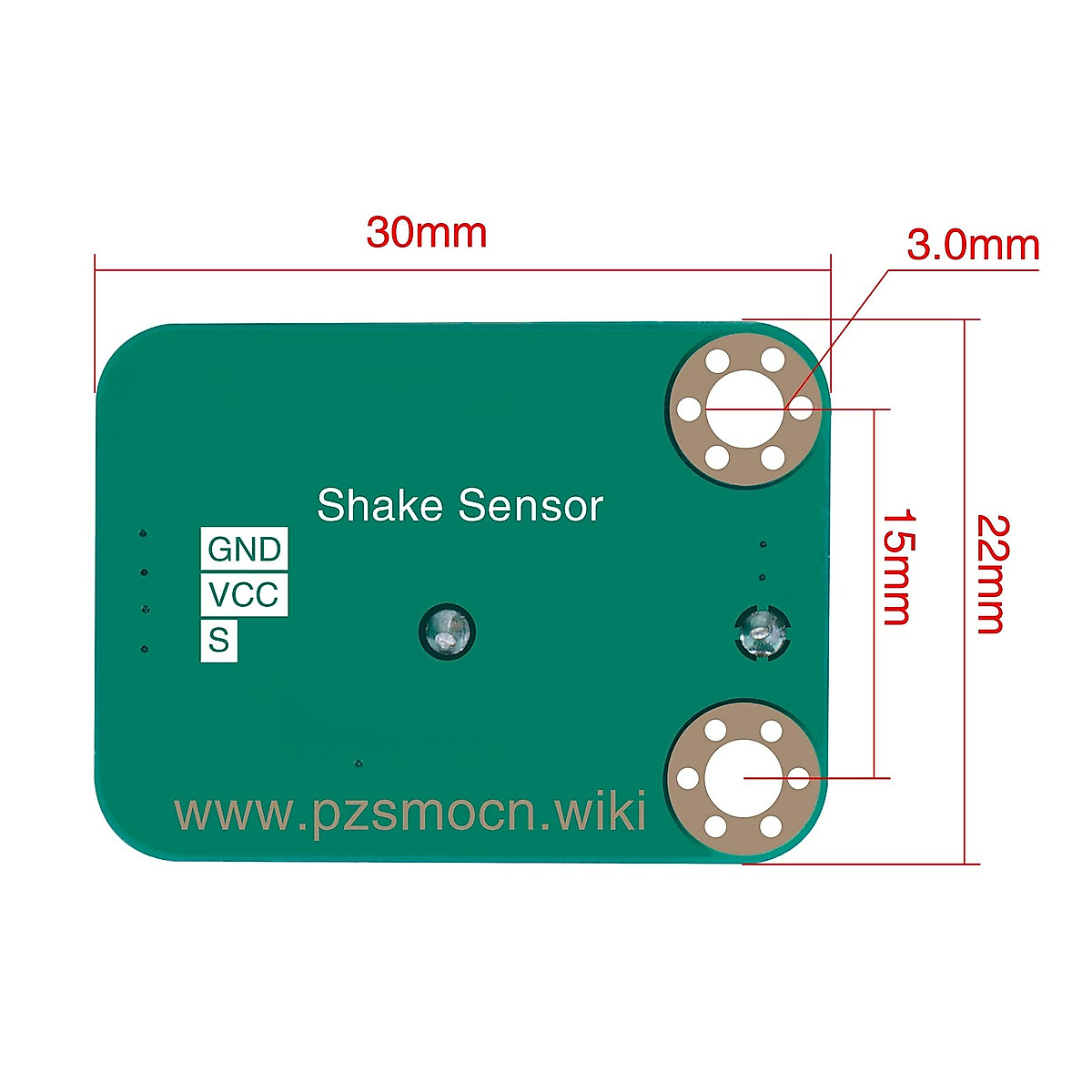 Pzsmocn Digital Shake Sensor, Spring Type Vibration Switch, Compatible with Raspberry Pi and Arduino Board. Suitable for Applications That are Sensitive to One-Way Manual Swing.