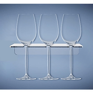 Wine Glass Holder Under Cabinet Goblet Wine Glass Holder Kitchen Cabinet Storage Rack Cup Hook Tableware Storage Rack Suitable for bar Kitchen (2 Set)