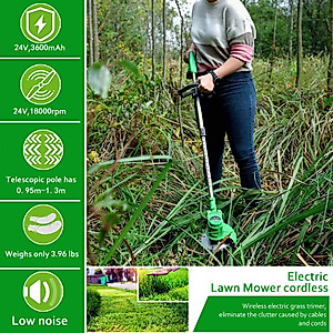 Cordless Electric String Trimmers Metal Blade,4 Pcs Electric Grass Trimmer Blade Edger Lawn Tool Accessory for Cordless String Trimmer Electric Weed Eater Battery Powered Weed Wacker Brush Cutter