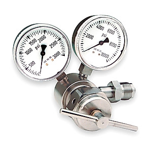 Silverline Series Specialty Gas Regulator 0 to 2000 psi, 2.5", Non-Corrosive Inert Gas