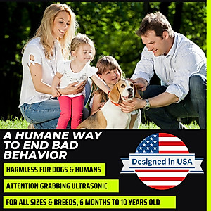 BarxBuddy 2nd Gen Dog Bark Deterrent Devices | Long Range Ultrasonic | Bark Collar Alternative | Dog Training Indoor/Outdoor | Rechargeable Anti Bark Device for Dogs