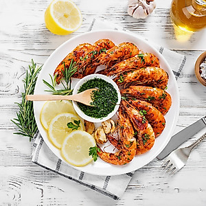 DELLING Dinner Plates Set of 6, 10 inch Ceramic Plates - Microwave, Oven, and Dishwasher Safe, Scratch Resistant - Modern Dinnerware Dish Set for Kitchen Serving - White