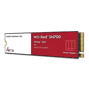 WD Red S700 WDS400T1R0C 4 TB Solid State Drive - M.2 2280 Internal - PCI Express NVMe (PCI Express NVMe 3.0 x4) - Storage System Device Supported - 5100 TB TBW - 3400 MB/s Maximum Read Transfer Rate