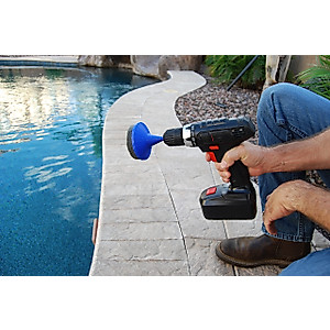 Renovo Products Pool Tile Cleaning Drill Pad Removes Calcium and Hard Water Spots from Waterline Pools Tile (1 Pad)