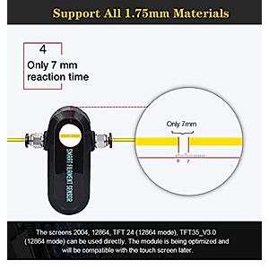 BIGTREETECH Direct SFS Smart Filament Sensor, 1.75mm PLA Filament Runout Sensor/Filament Break Detection Sensor Compatible with SKR Mini E3 V2.0, SKR Mini E3 V3.0, Octopus V1.1 Control Board