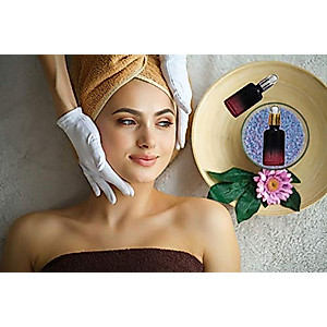 RORANIC Eye Dropper Bottles 1oz,Black Rose Red Mixed Oval Glass Bottle Travel Size 30ml 6 Pack with Golden & Silver Caps for Cosmetic Sample Container for Essential Oils,Perfume (Black Rose Red)