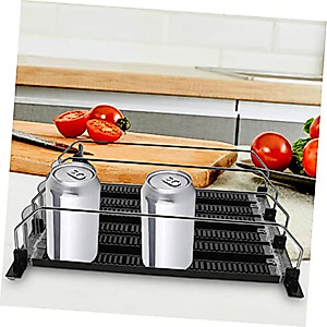 Soda Bottle Organizer 3pcs Drink Pusher Mini Vending Machine Bottle Dispenser Refrigerator Mini Bottle Can Organizer Supermarket Drink Puller Drink Shelf Replenishment Pusher