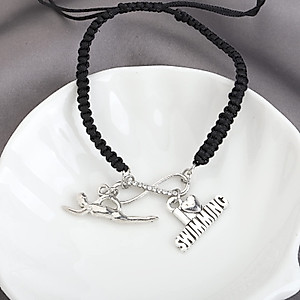 MYOSPARK Swimmers Gift Swimming Bracelet Message Card Jewelry Swimming Lover Gift Swim Team Gift for Swim Player (Swimmers Card BR)