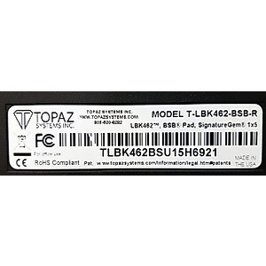 Topaz T-LBK462-BSB-R SignatureGem Signature Pad (Renewed)