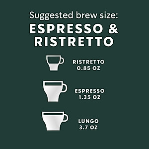 Starbucks by Nespresso Dark Roast Espresso (50-count single serve capsules, compatible with Nespresso Original Line System)