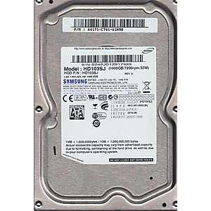 HD103SJ, HD103SJ, REV A, Samsung 1TB SATA 3.5 Hard Drive