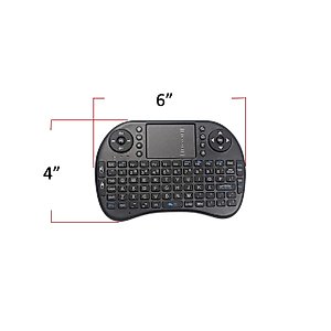 Mini Wireless Keyboard 2.4GHz Touch-pad Mouse Combo Plus OTG Cable - TV xStream, Compatible with Firesticks, Android TV Box, IPTV, 4K Media Stick, Smart TV, PC, X-Boxes +More