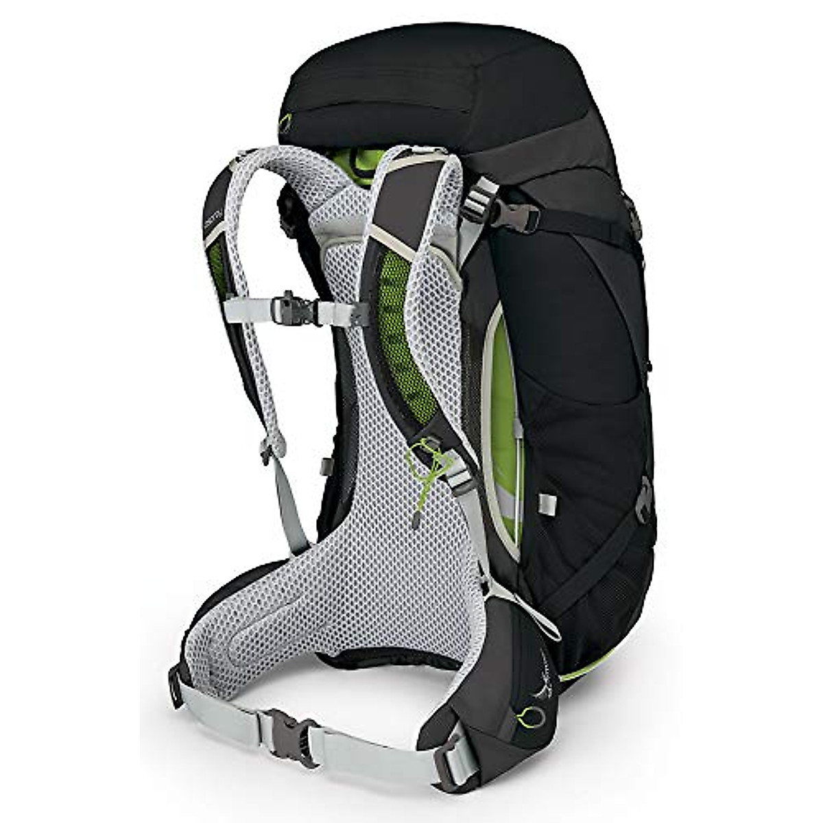 Osprey Stratos 50 Men's Backpacking Backpack, Black, Small/Medium