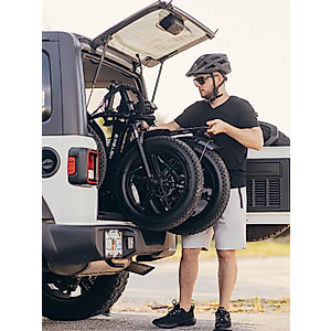 Heybike Ranger Electric Bike for Adults, Peak 1400W Upgraded Motor Ebike, 28MPH [20" Fat Tire All-Terrain] 600Wh Removable Battery Folding Step-Thru Moped E Bike with Front Suspension