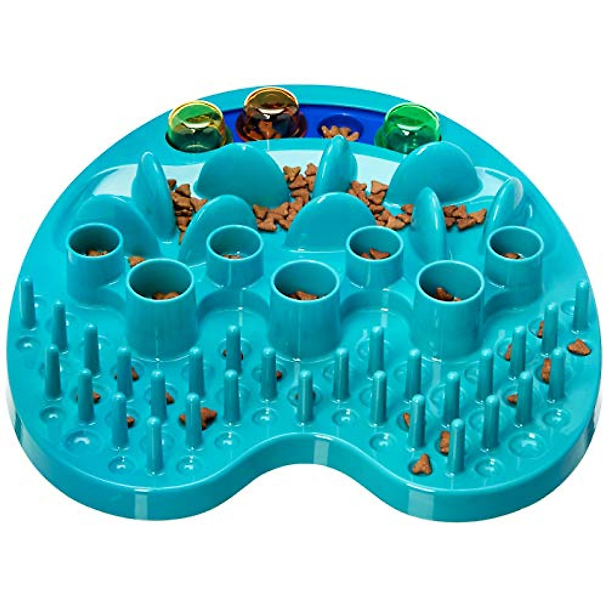 Amazon Basics Pet Activity Center and Feeder, Blue