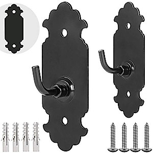 SELEWARE Coat Hooks Wall Mount with Screw, Heavy Duty Hooks for Hanging Coats for Key, Towel, Bags, Cup, Hat Indoor and Outdoor use
