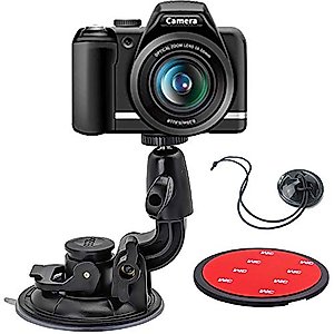 DSLR Scution Cup Mount,Double-Protection-Design with 3M Sticky Pad for Nikon Canon Sony Pentax Olympus KamKorda DURAGADGETDSLR Cameras by WOLEYI