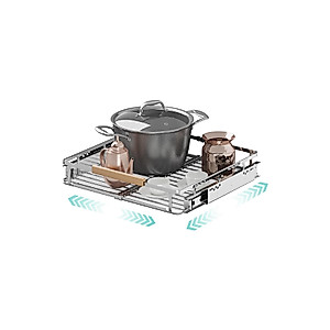 jkxoo Expandable Pull Out Cabinet Organizer, Closet Organizers and Storage 11.8~18''W x 17.3''D Heavy Duty Under Sink Storage Basket Slide Out Cabinet Shelves for Kitchen, Bathroom, Pantry