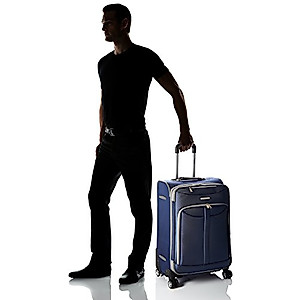 Olympia U.S.A. Tuscany 25 Inch Expandable Vertical Rolling Luggage Case, Denim Blue, One Size