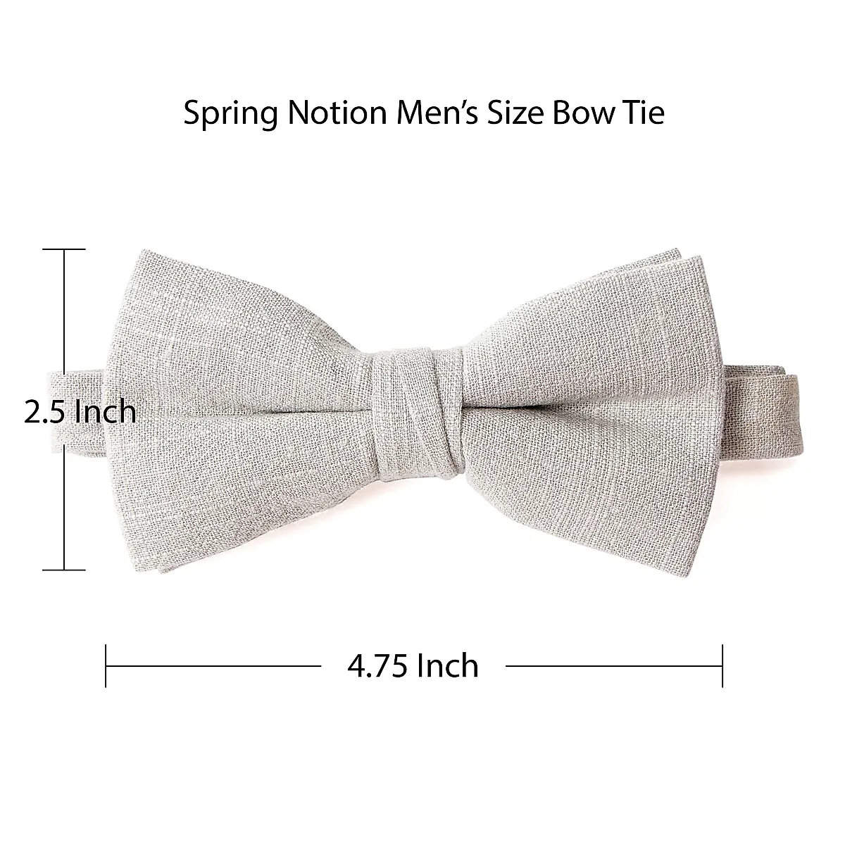 Spring Notion Men's Linen Blend Bow Tie Sage